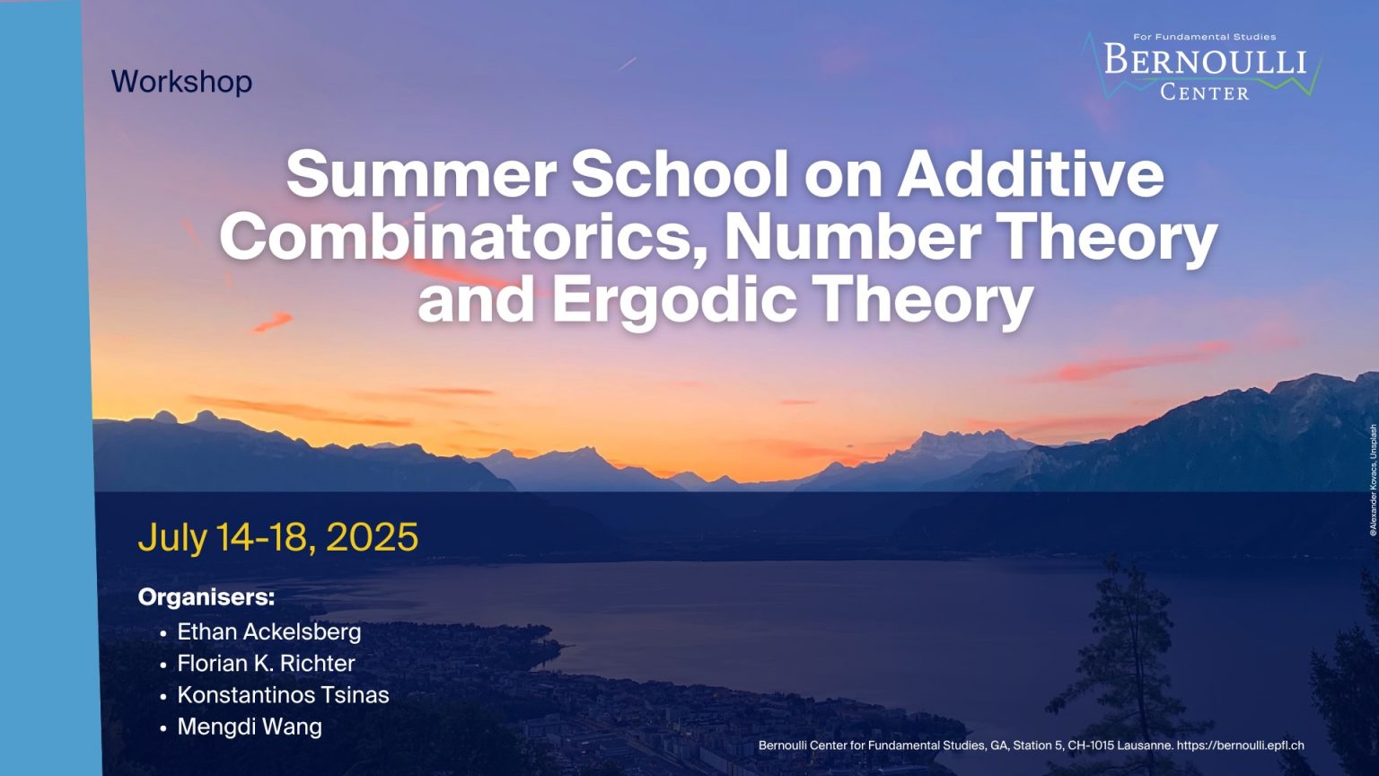 Summer School on Additive Combinatorics, Number Theory and Ergodic ...