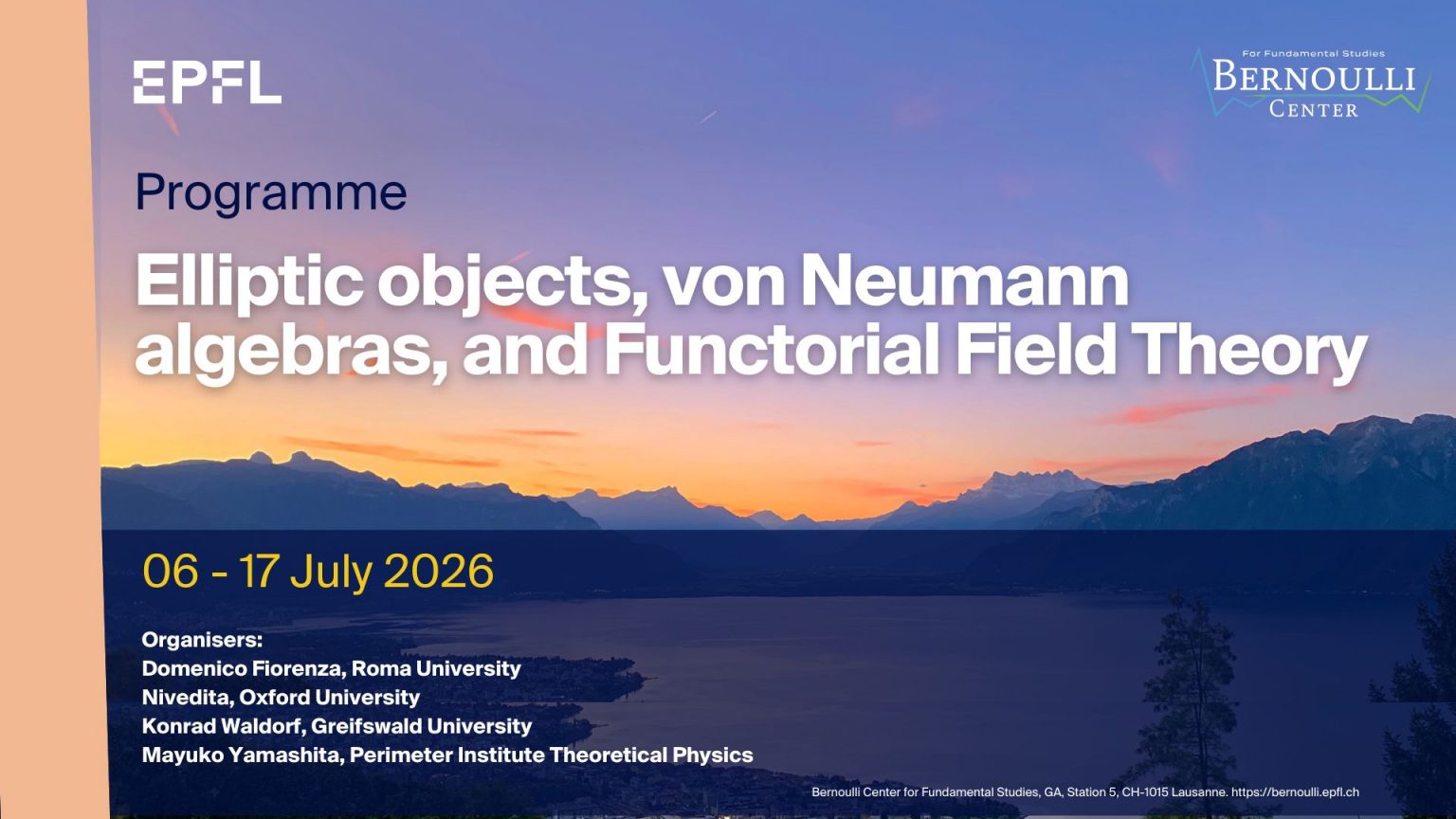 Elliptic objects, von Neumann algebras, and Functorial Field Theory ...